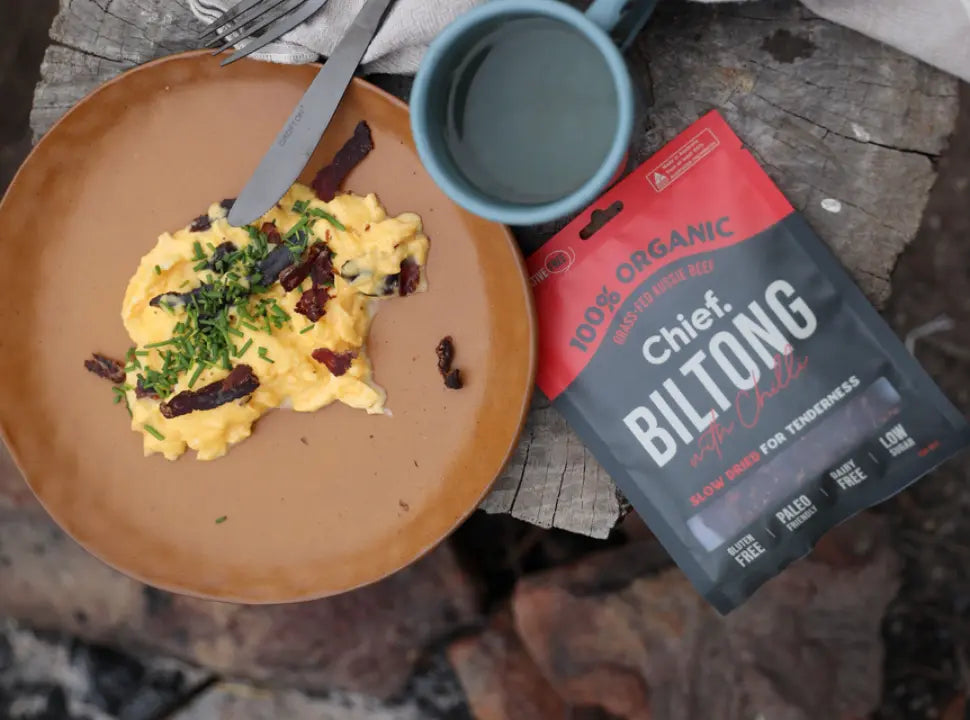 Chilli Biltong Scrambled Eggs – Chief Nutrition (USA)