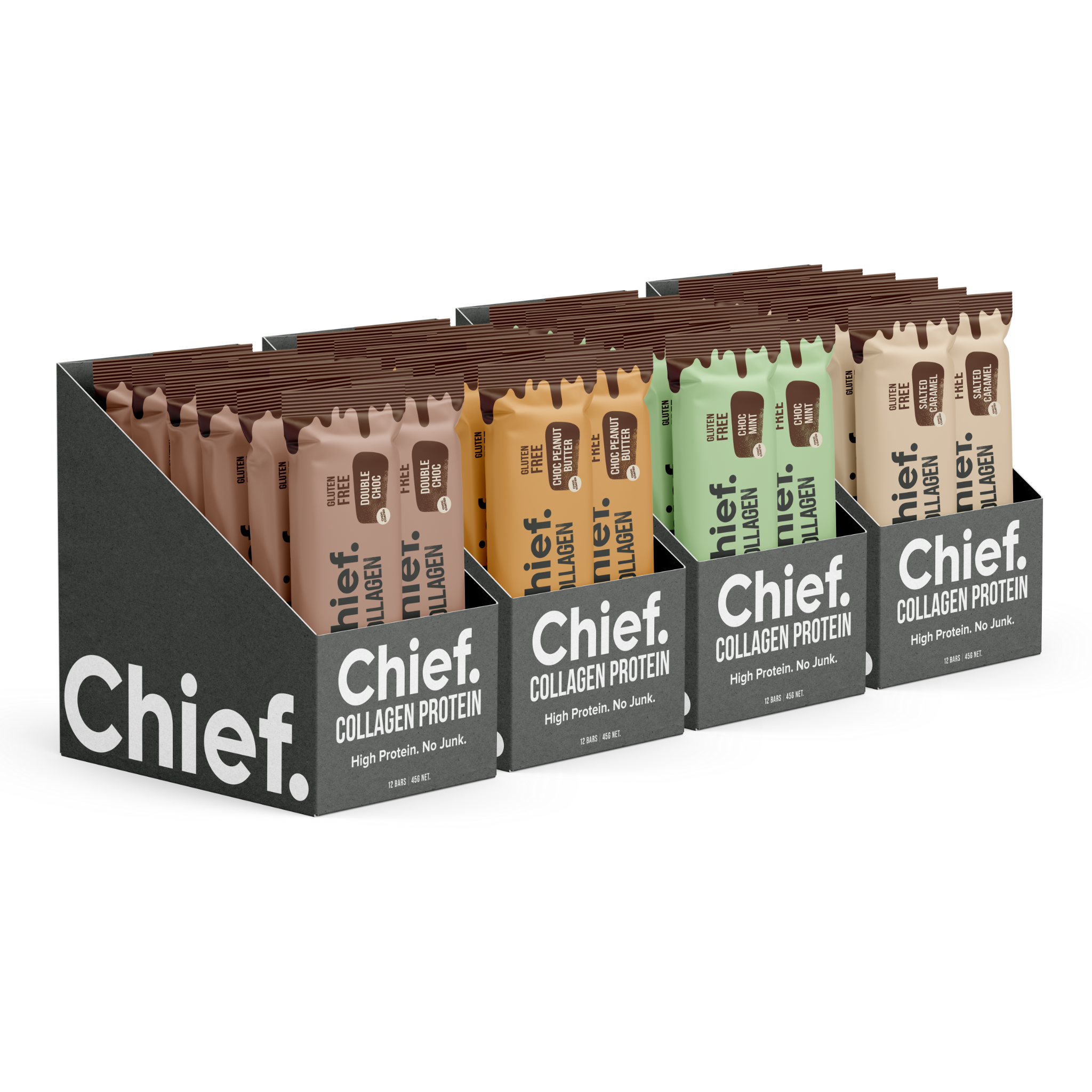 Collagen Protein Bar (48 bars) | Value Pack | Chief Nutrition | Chief ...