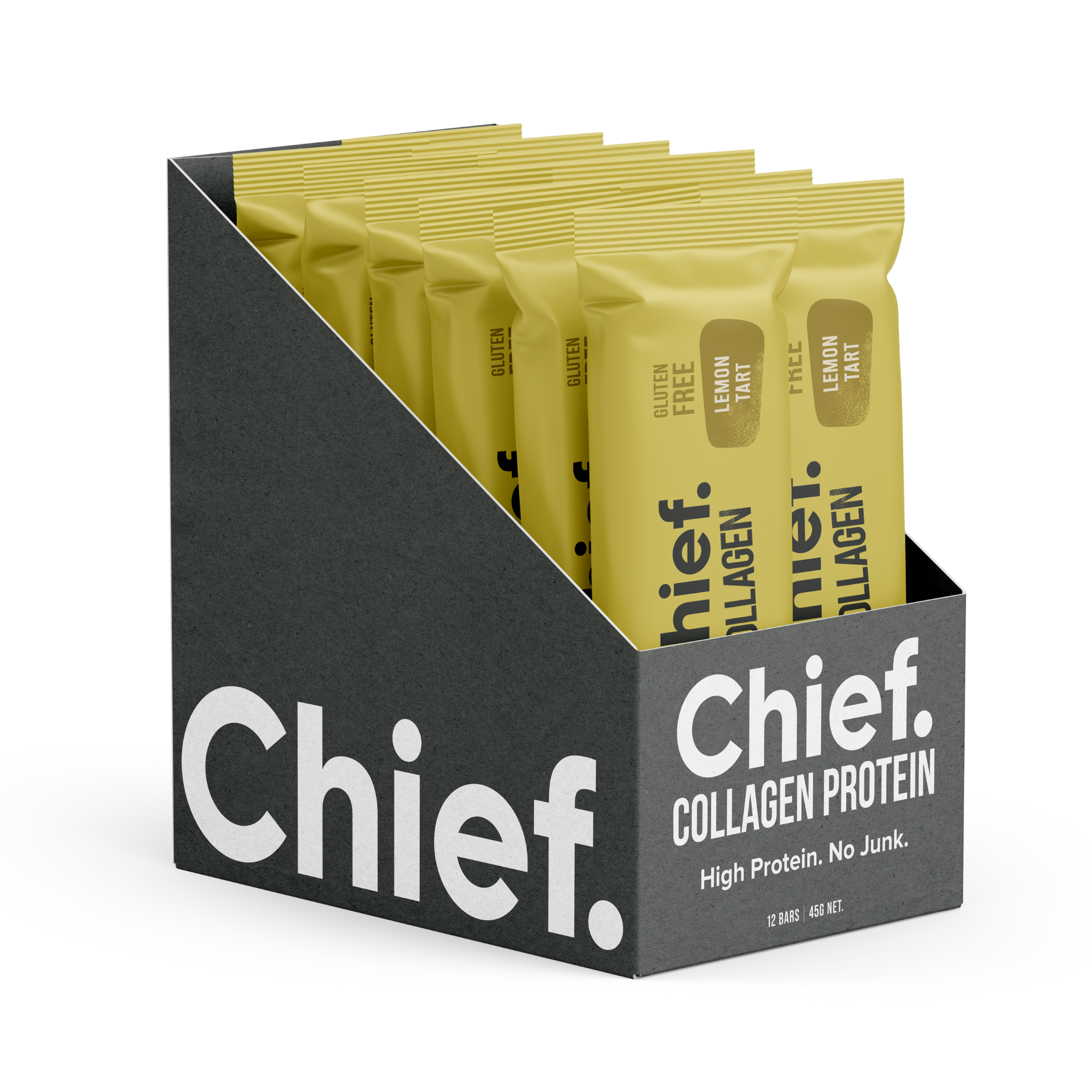Collagen Protein Bar (12 bars) | Lemon Tart | Chief Nutrition | Chief ...